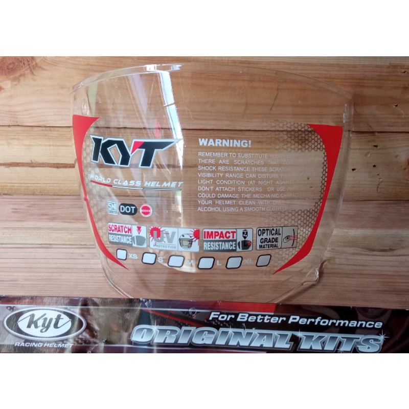 Kyt KYOTO Helmet Visor/KYT KYOTO Helmet Glass original | Shopee Malaysia