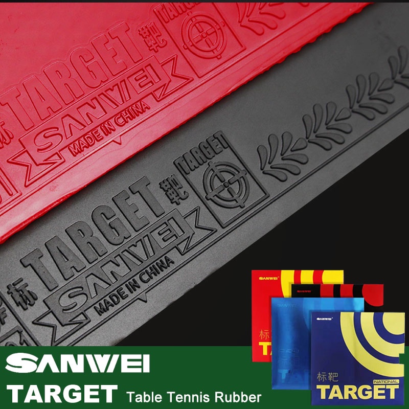 Original SANWEI TARGET NATIONAL Blue Sponge Table Tennis Rubber Sticky ...