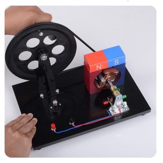 Demonstration Hand Powered Motor Generator Activity Model Ac Dc