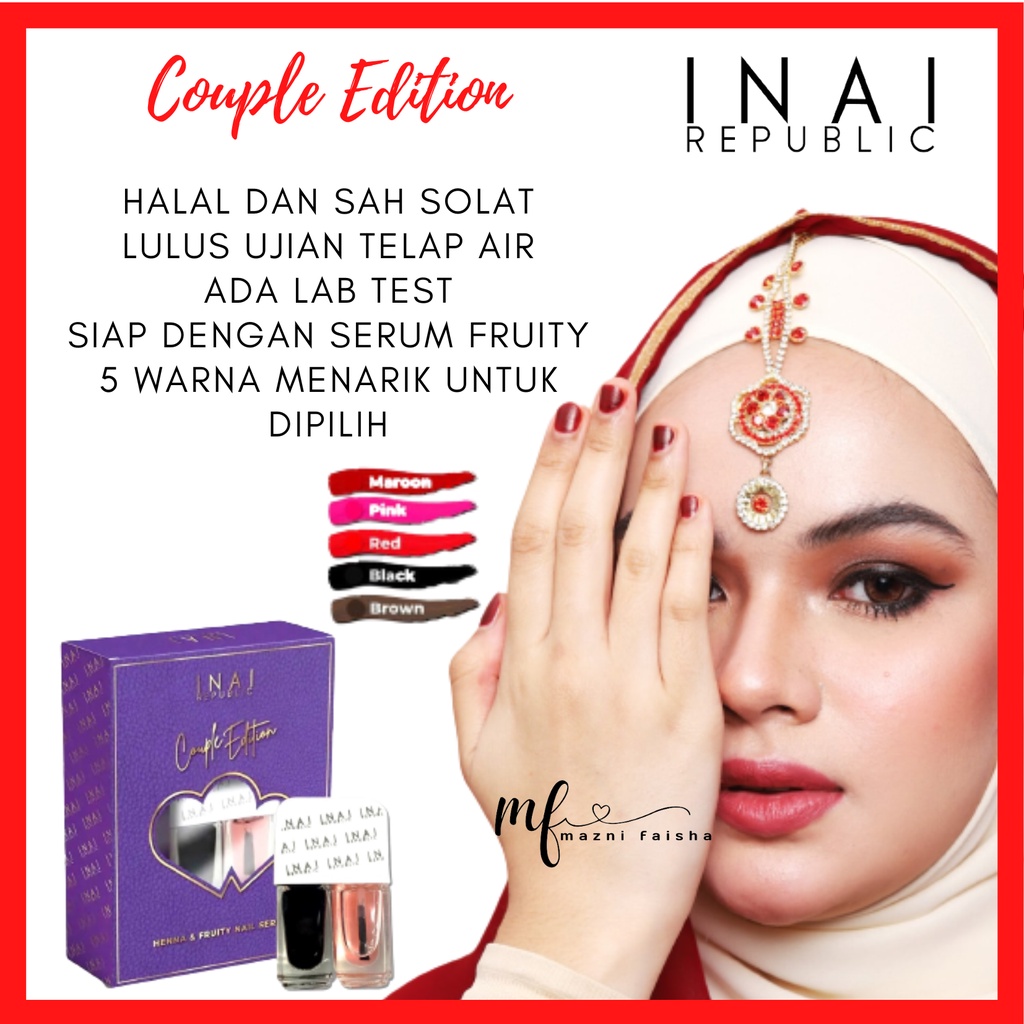 INAI REPUBLIC HQ ORIGINAL INAI SAH SOLAT HALAL COUPLE EDITION | Shopee ...