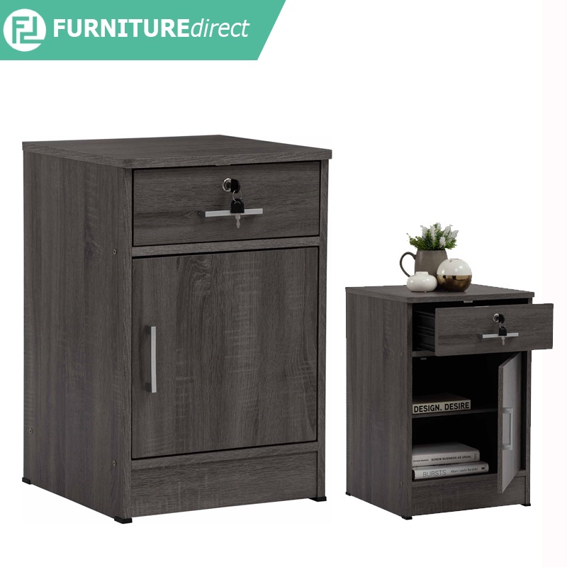 LOFT Living DUBLIN bedside table with key lock/ bedside table/Bed Side ...