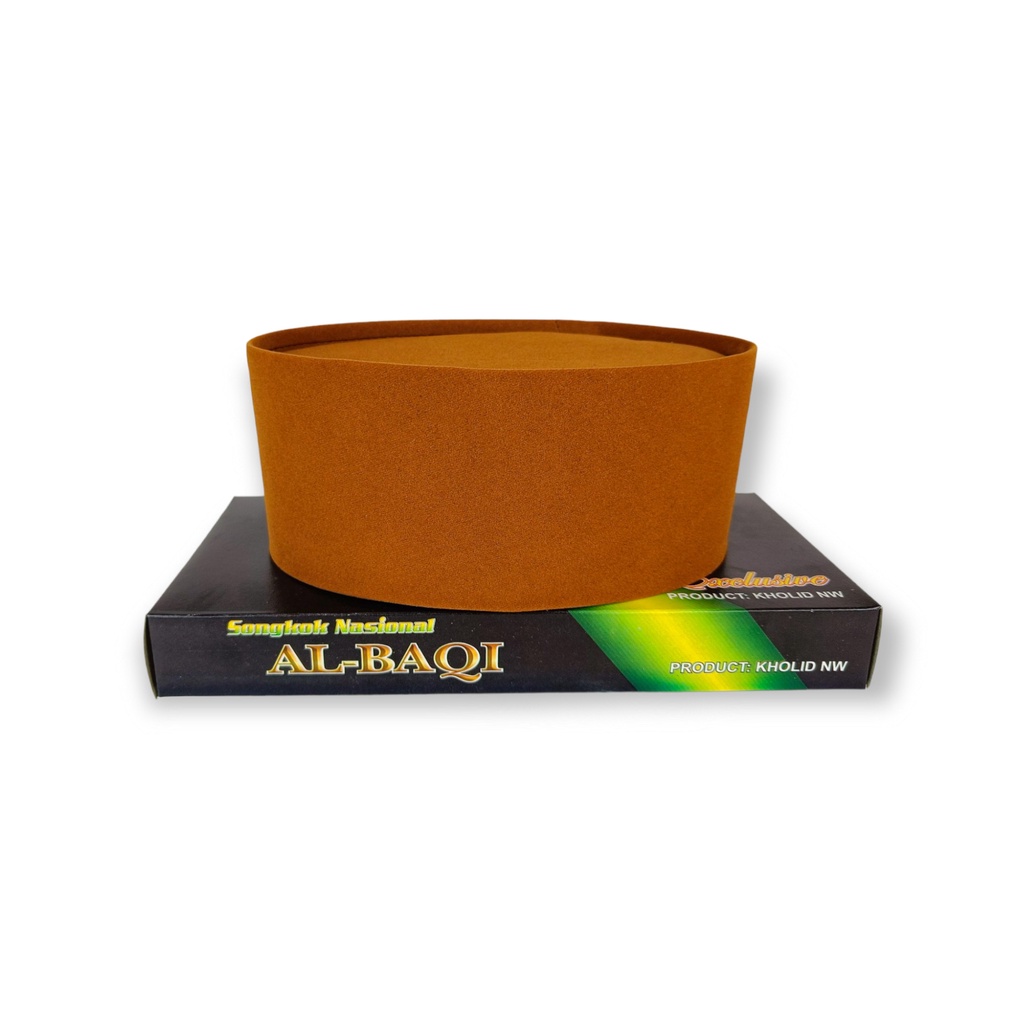 Peci KOFYAH SONGKOK PLAIN LIGHT BROWN / brick chocolate | Shopee Malaysia