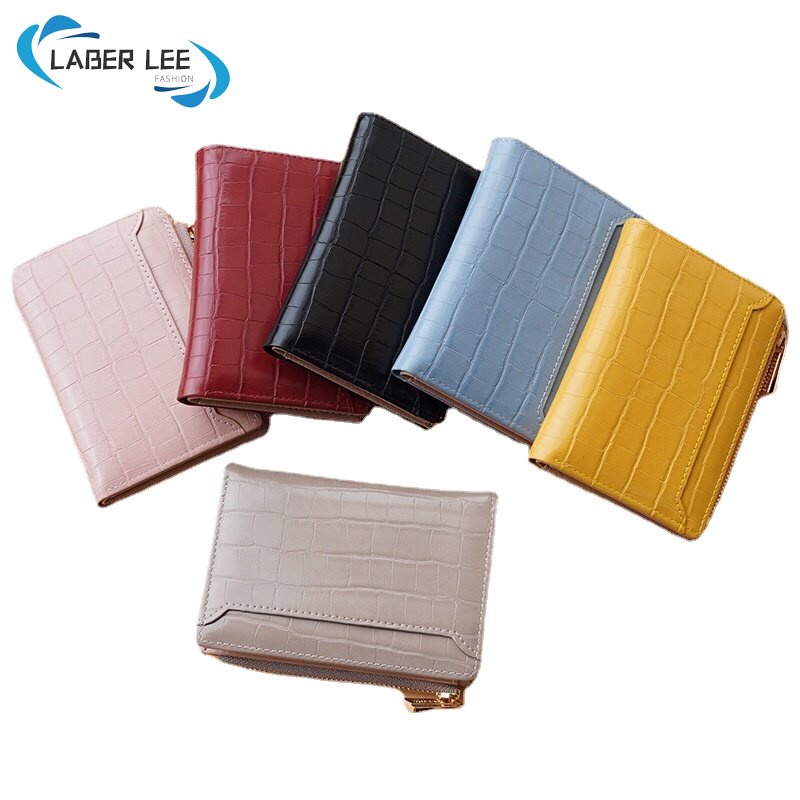 LABER LEE Women Short Wallet Card Holder Stone Pattern Purse | Shopee ...