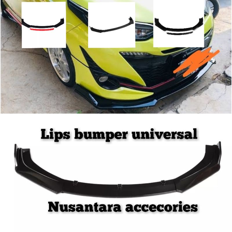 Front lips front bumper universal car winglets | Shopee Malaysia
