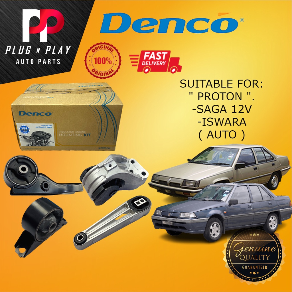 QUALITY DENCO ENGINE MOUNTING SET PROTON SAGA 12V / ISWARA (AUTO ...