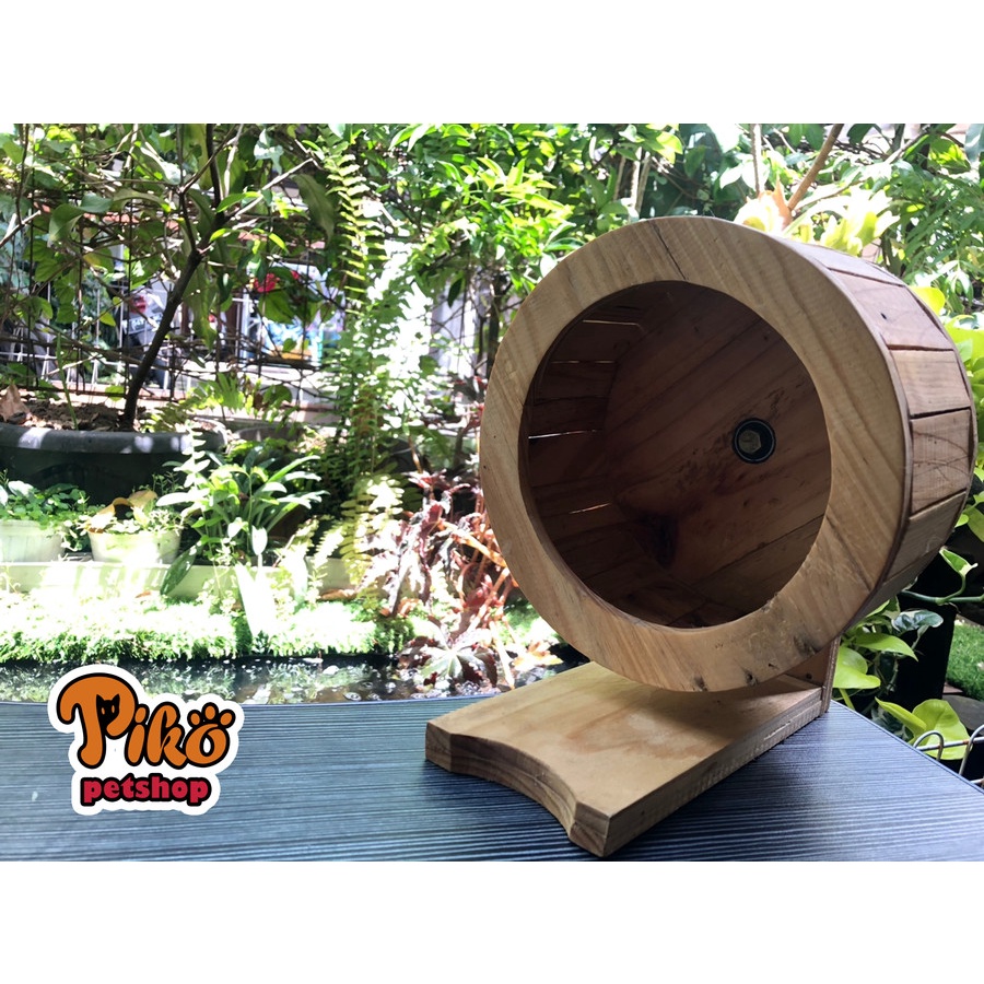 KAYU Pine Wood Hamster Wheel | Shopee Malaysia