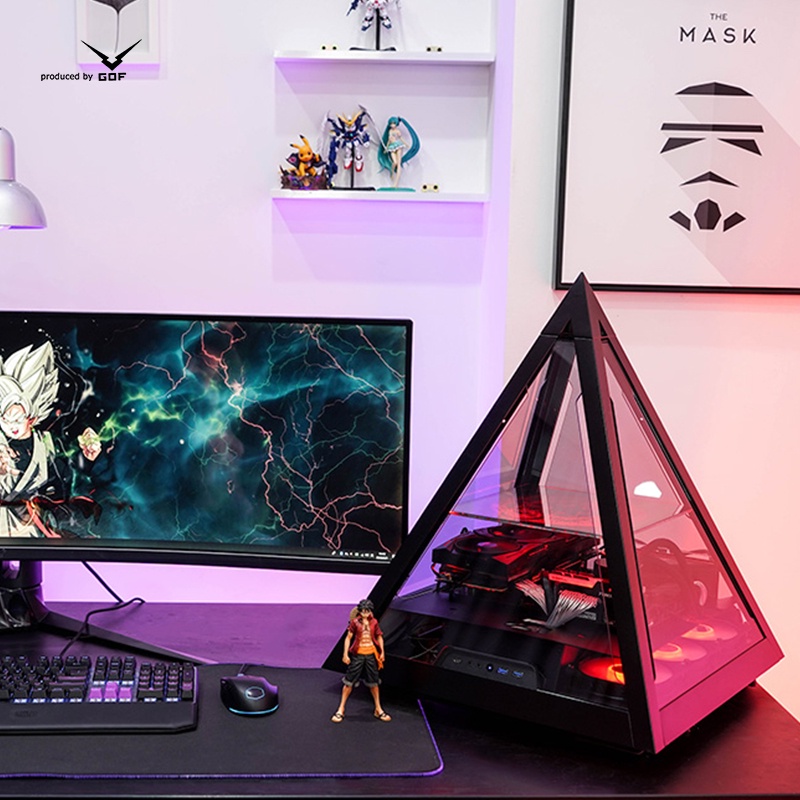 GOF worker bee & pyramid AZZA 804L i7 12700KF RTX3060TI game assembly ...