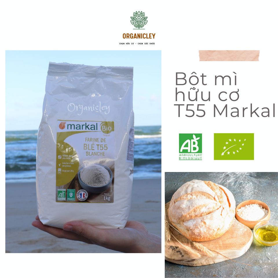 Organic All-Purpose Flour T55 Markal Organic Wheat Flour 1kg - Organic Baby Wheat Flour - Baking ...