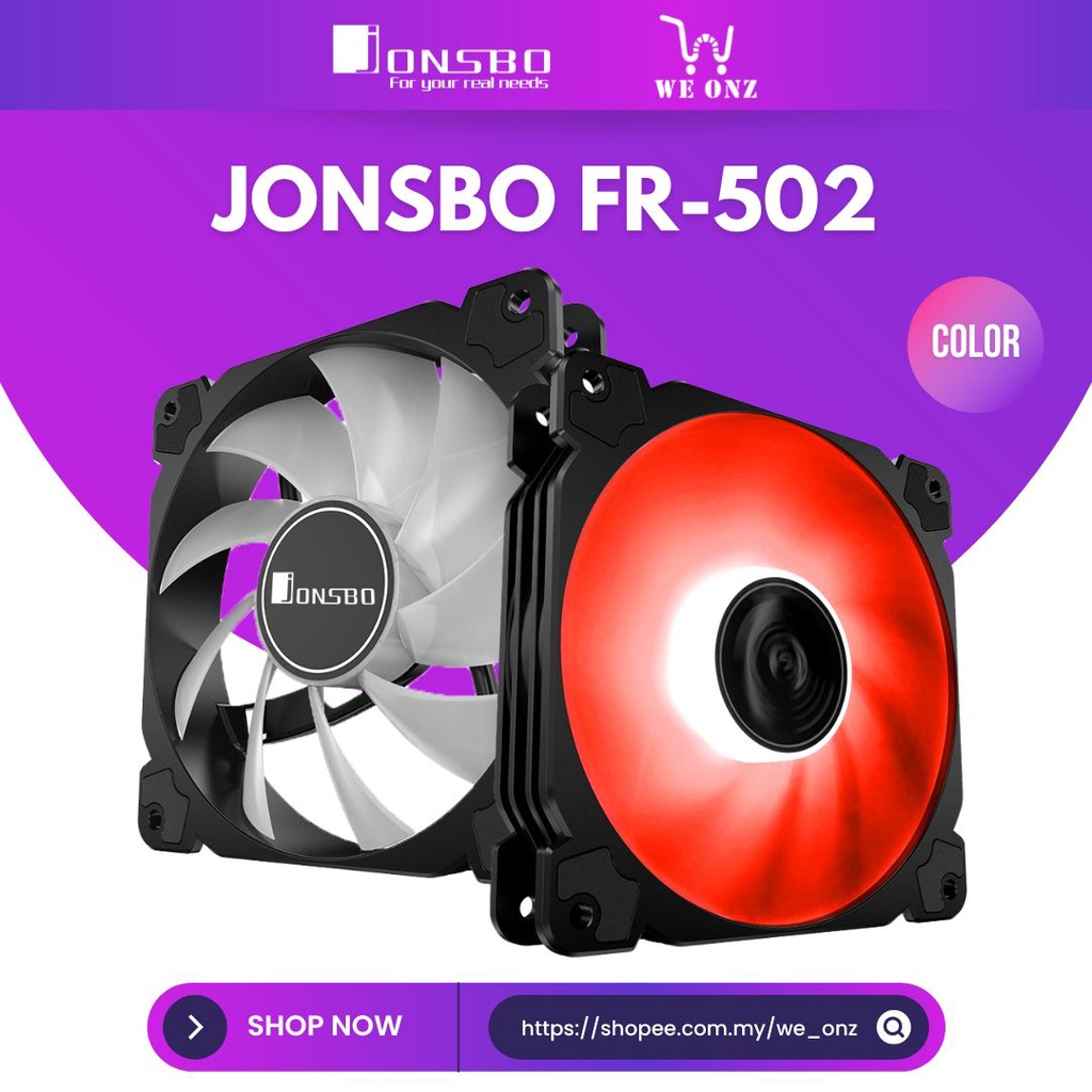 Jonsbo FR-502 RGB 12cm FAN (3pin fan port) | Shopee Malaysia