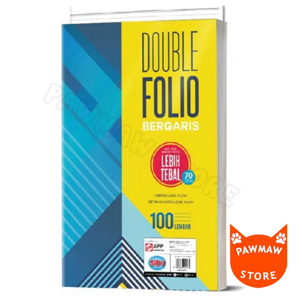 Sidu Sinar Dunia Double Folio Line Paper 200 Sheets (PACK) | Shopee ...