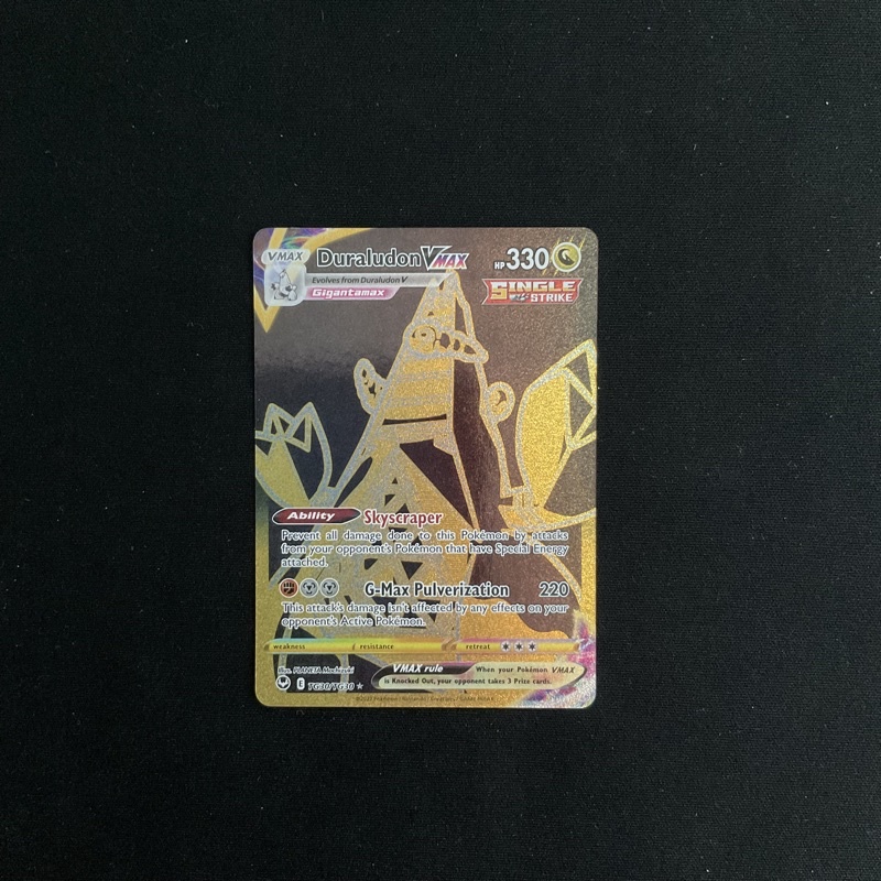 Pokemon Trading Card Game TCG: Duraludon Vmax TG30/TG30 Gold Rare ...