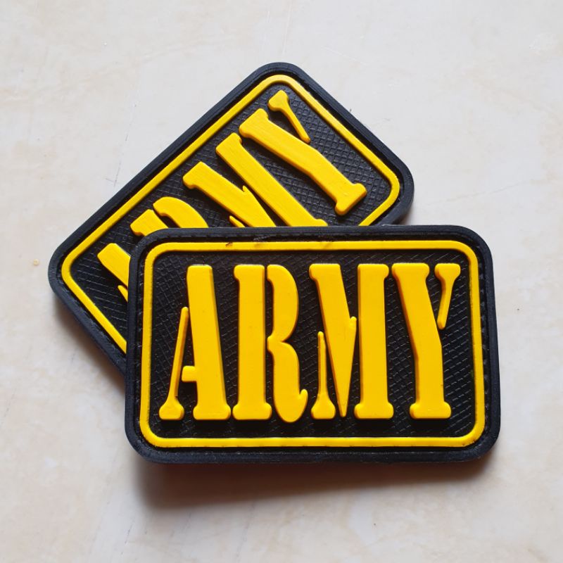 Patch rubber logo army Writing logo - tni - velcro rubber emblem patch ...