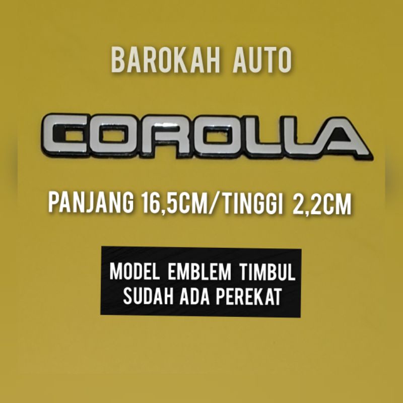 Corolla car logo corolla emblem for gl | Shopee Malaysia
