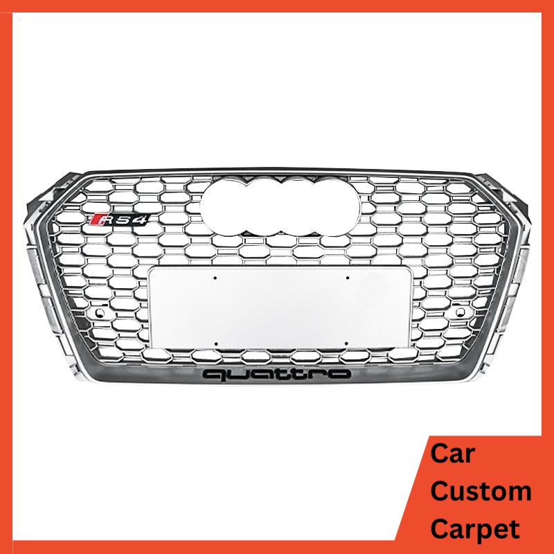 2017-2019 AUDI RS4 HONEYCOMB GRILLE | B9 A4/S4 front grill bumper ...