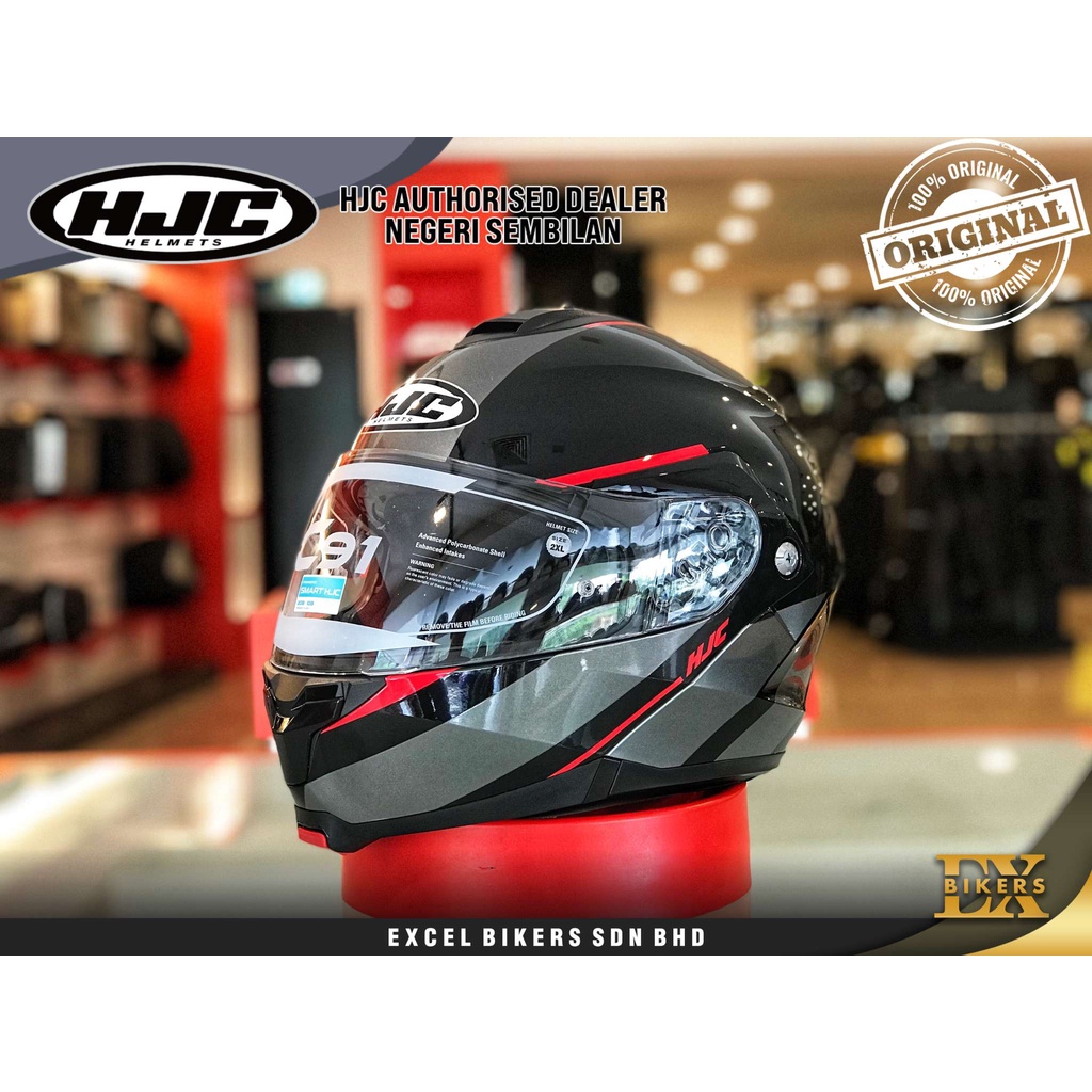 HJC FLIP UP MODULAR HELMET C91 TERO (MC1SF) / HJC MODULAR HELMET / HJC ...
