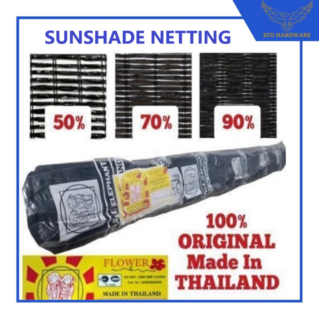 Double Elephant Thailand Sun Shade Net/Orchid Netting/Jaring Hitam ...