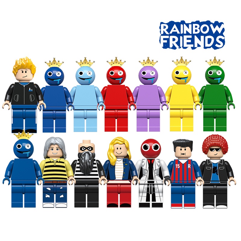 Horror Rainbow Cartoon Game Series Friends Blue Red Orange Mini Cartoon ...