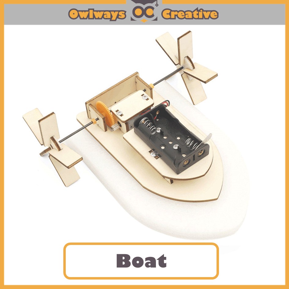 【1】Science STEM RBT DIY Robotics Set Assemble Wooden Kit Experiment ...