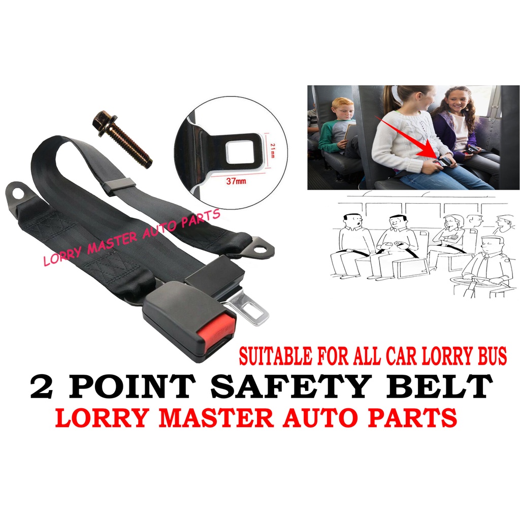 2 POINT SAFETY BELT SUITABLE FOR BIUS LORRY TRUCK CAR | Shopee Malaysia