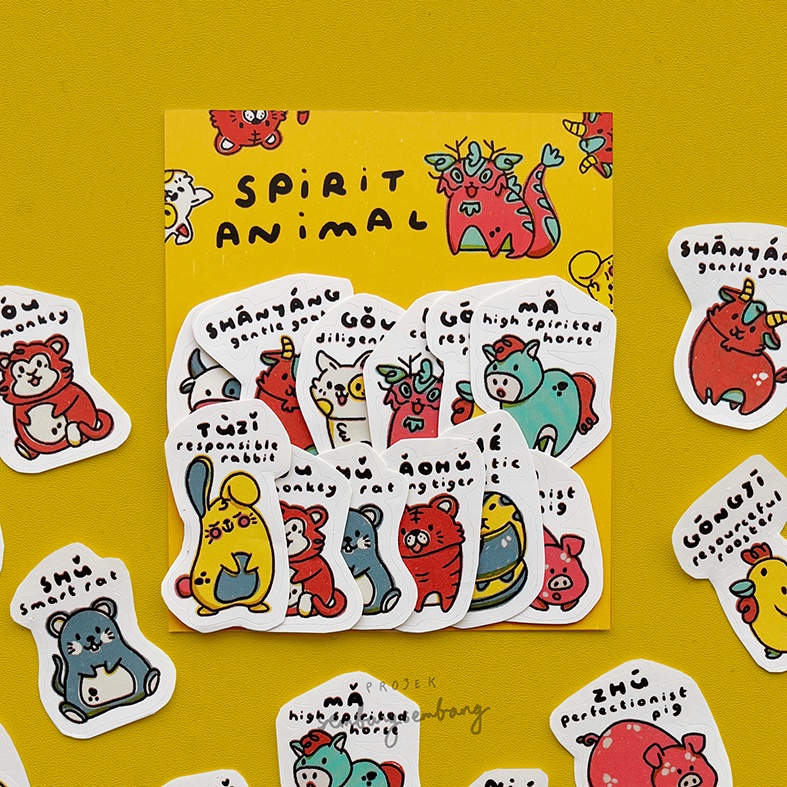 sticker pack - spirit animals by projek sembangsembang | Shopee Malaysia