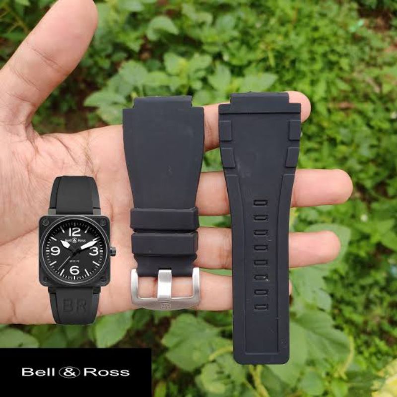 Rubber Bell & Ross Rubber Watch Strap BR Bell Ross Watch Strap | Shopee ...