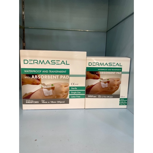 Dermaseal Waterproof & Transparent Absorbent Pad ( 6cmx7cm / 10cmx10cm ...
