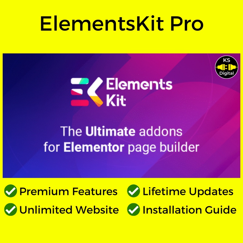 ElementsKit Pro WordPress Plugin (Free Updates + Multiple Website Use ...