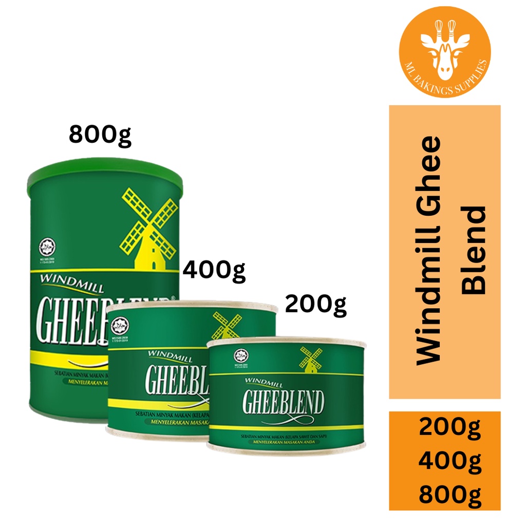 [READY STOCK] WINDMILL GHEE BLEND l MINYAK SAPI 200G, 400G, 800G (HALAL ...