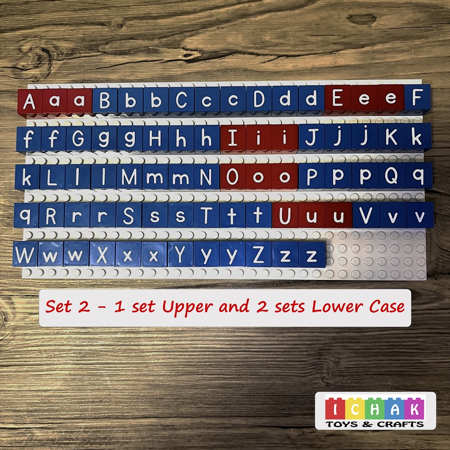 Upper case and Lower case Alphabet Bricks / Alphabricks / Letter Bricks ...