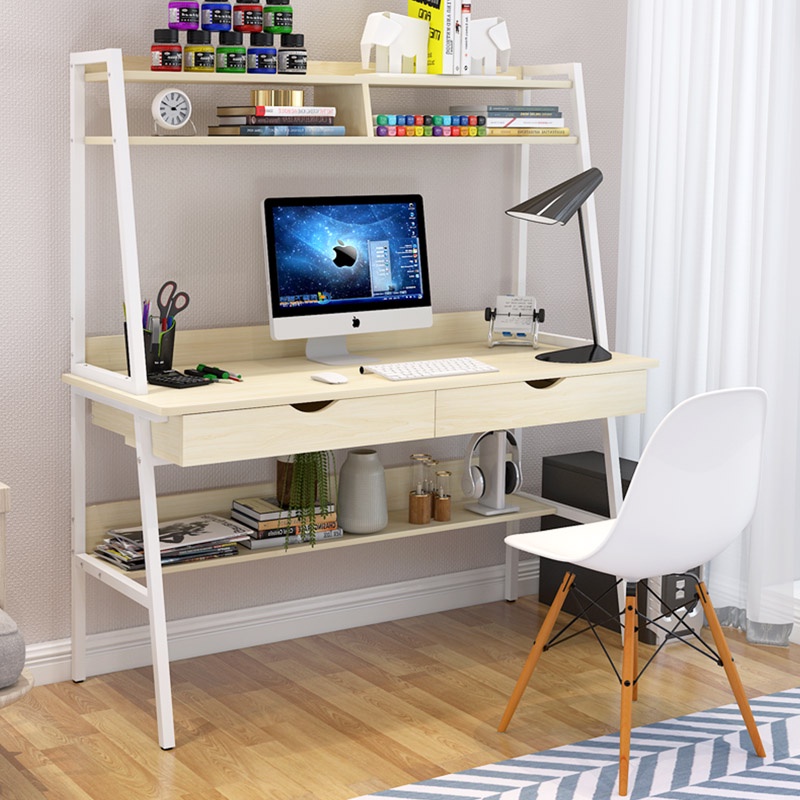 ARTY SPACE 4 feet Study Writing Desk Computer PC Laptop Table Storage 2 ...