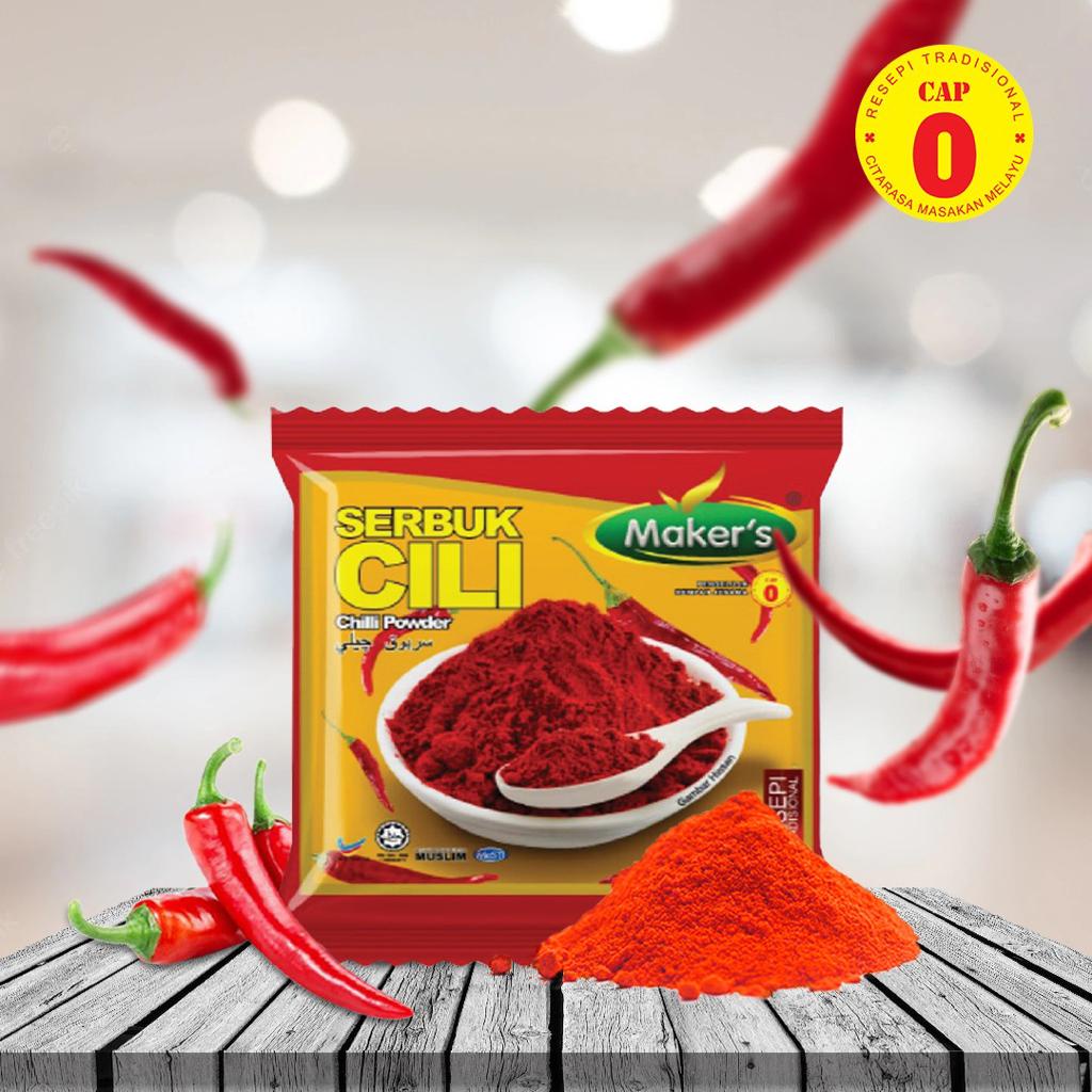 Maker's Serbuk Cili- Chili Powder-Rempah Cap O- 20g & 100g | Shopee ...
