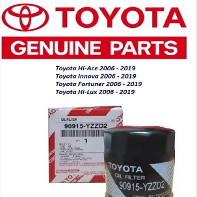 Toyota 90915-YZZD2 Hi Ace Hilux Innova Fortuner (Replacement oil filter ...