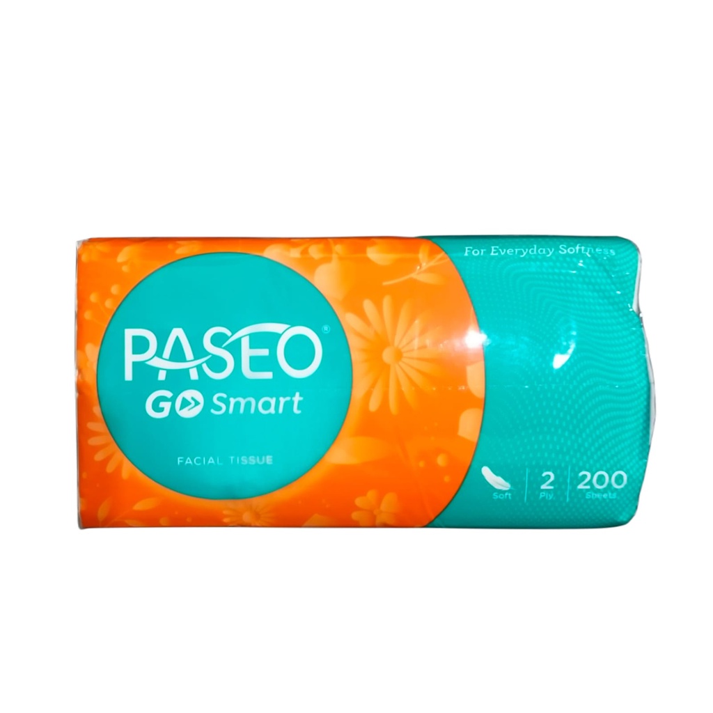 Paseo go smart facial tissue 200 sheets 2ply facial tissue 200s ...