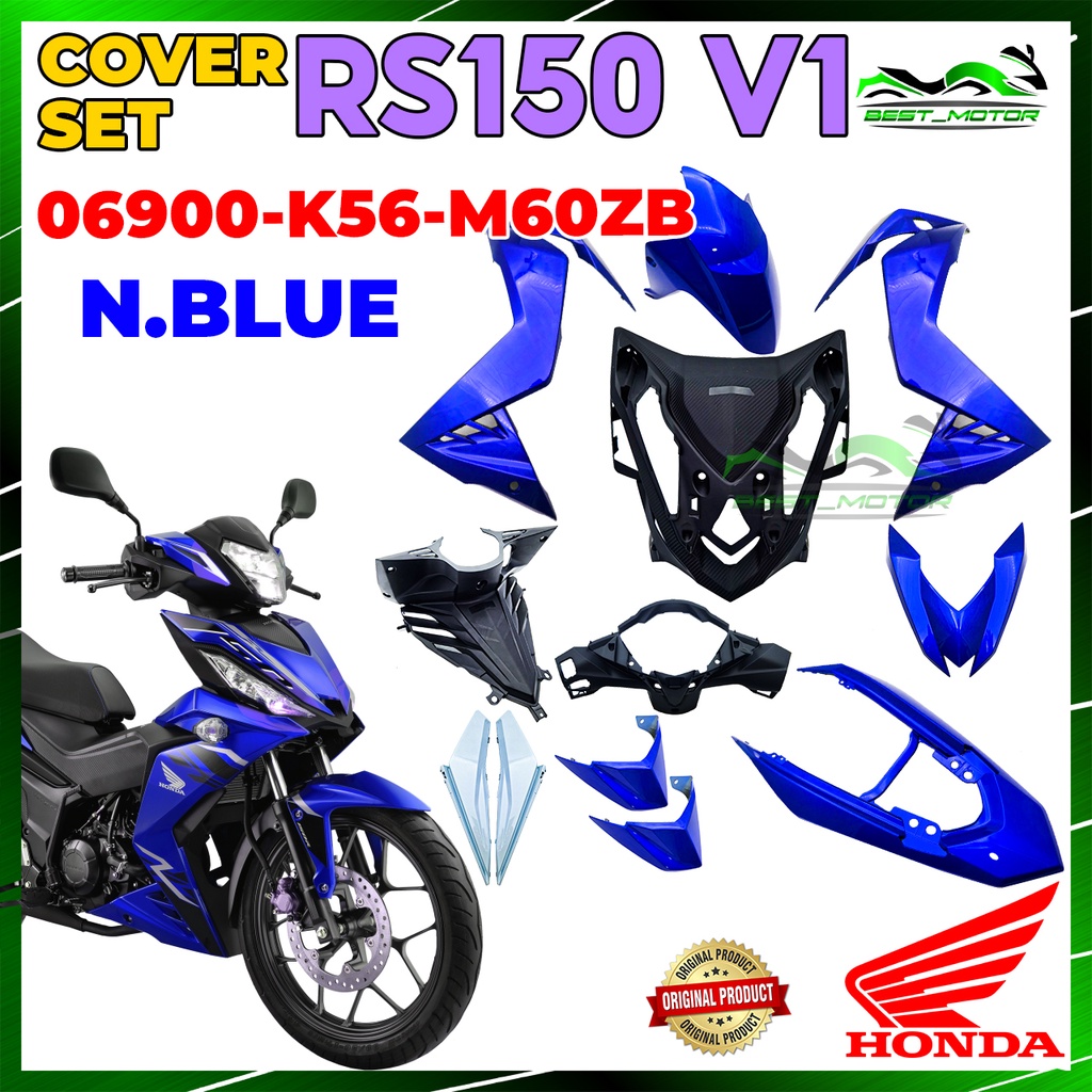 100% ORIGINAL HONDA RS150 V1 / RS150R / RS 150 COVERSET COVER SET ...