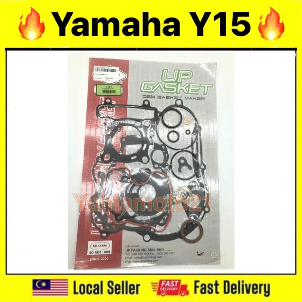 YAMAHA Y15 OVERHAUL ENGINE GASKET SET COMPLETE SET Y15 OVERHAUL SET ...