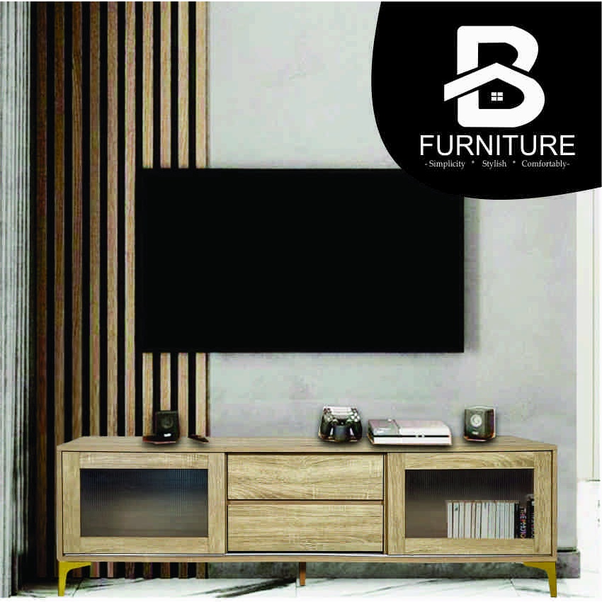 MUJI Style, Gold Leg, Solid TV Cabinet, MUJI TV Cabinet, KingSton TV ...