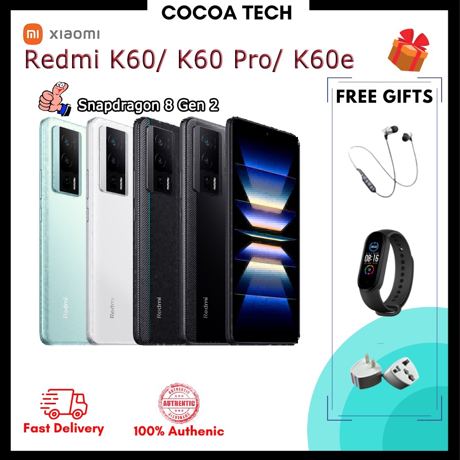 Xiaomi Redmi K60 Pro Snapdragon 8 Gen 2 120W / Redmi K60 Snapdragon 8+ Gen 1 67W Charging ...