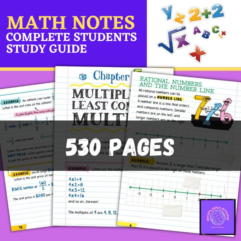 [SS21] Mathematics Math Notes for Lower Secondary Students | Revision ...