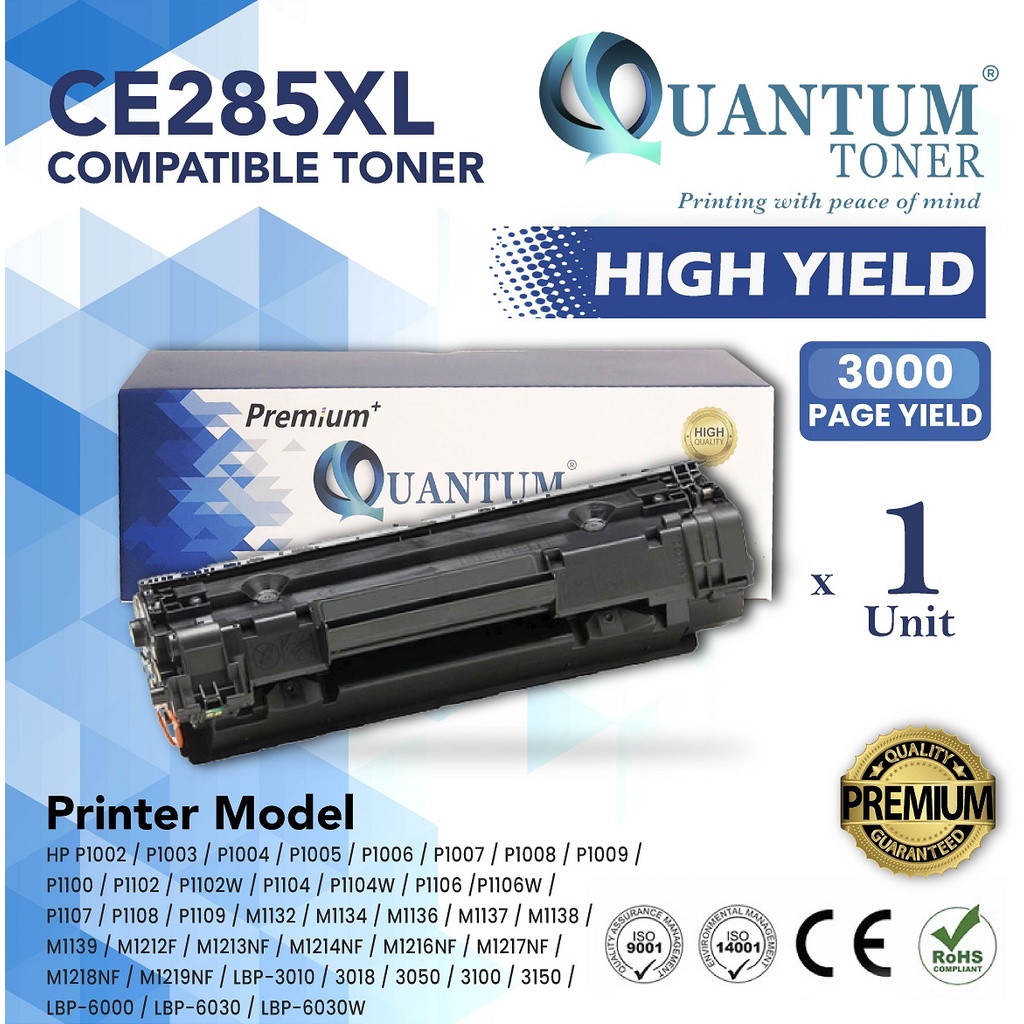 Compatible CE285XL CE285A 85A Toner Cartridge HP LaserJet P1102 P1102W ...