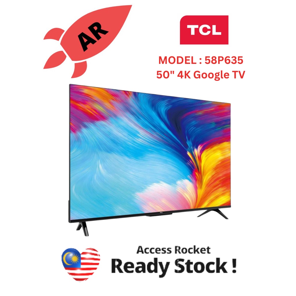 TCL 58P635 65 Inch 4K Ultra HD Google TV Android TV Smart TV Youtube ...