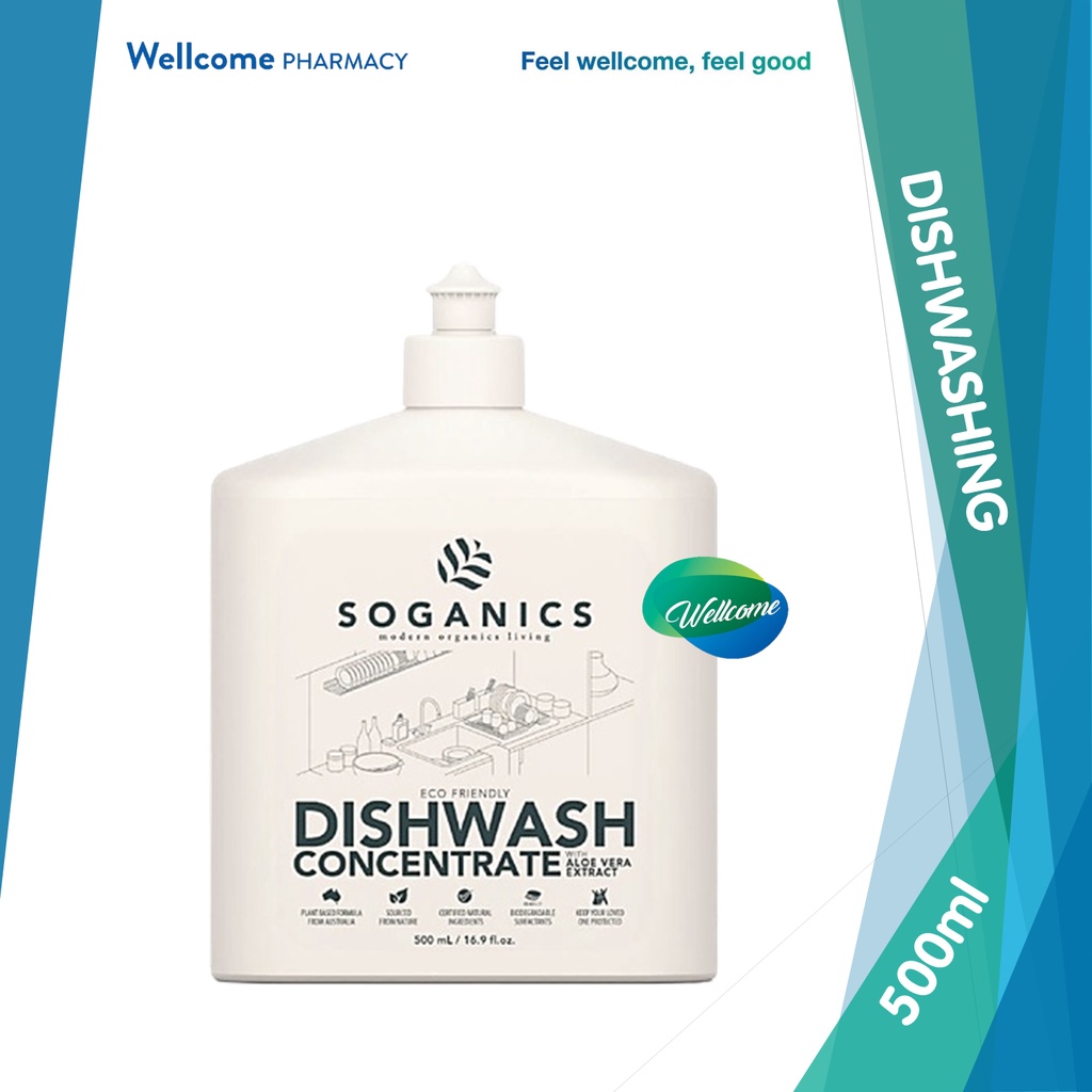 Soganics Eco-Friendly Dishwash Concentrate with Aloe Vera Extract ...