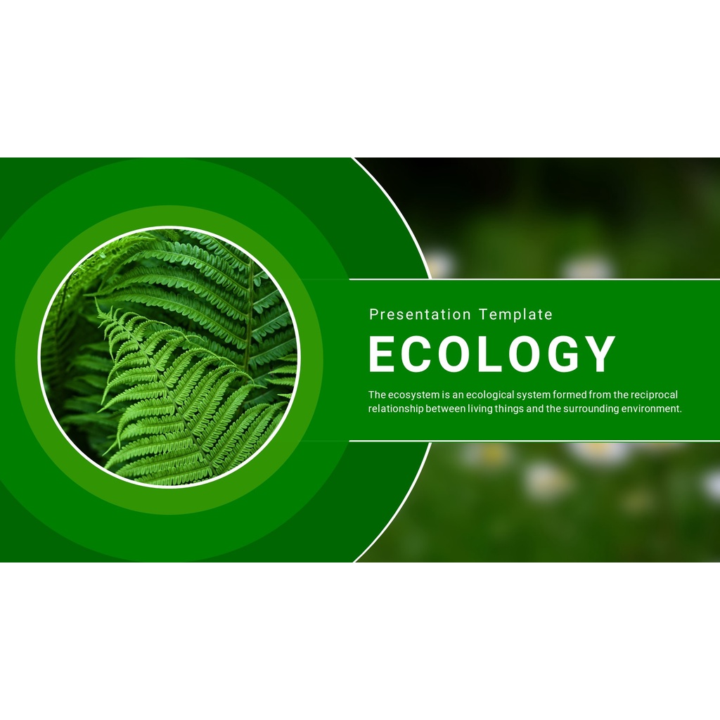 Template Slide Template Green Modern Ecology Ecosystem Presentation ...