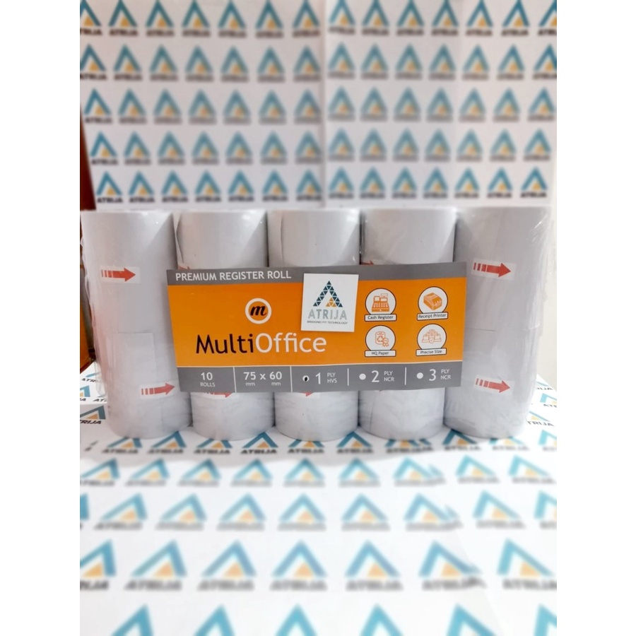 Tellstruk MULTIOFFICE NCR CASHIER STRUK PAPER 75x60 mm 1 ply | Shopee Malaysia
