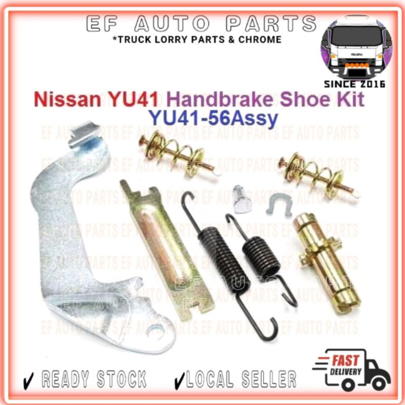 NISSAN UD YU41 HAND BRAKE SHOE KIT 3TON LORRY LORI BREK SPRING EF AUTO ...