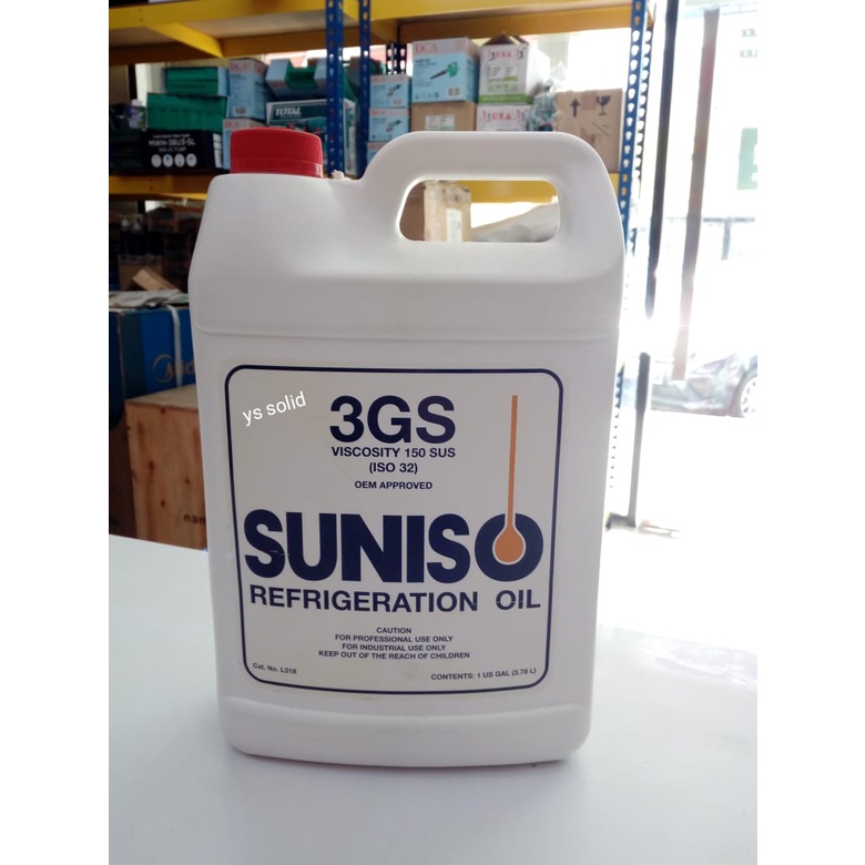 Suniso Compressor Refrigeration Oil 3GS ISO 32 (3.78L) | Shopee Malaysia