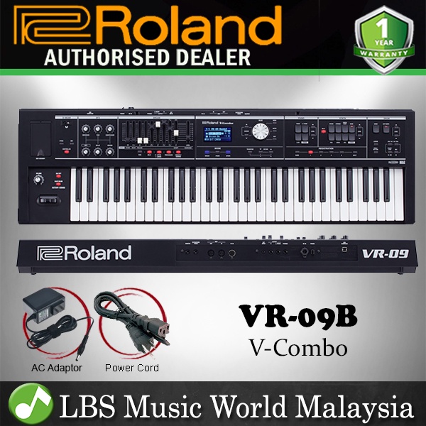 Roland VR-09-B V-Combo Live Performance Portable Stage Keyboard (VR09 ...