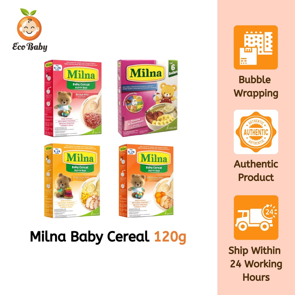 Milna Baby Cereal (6 Months+) 120g | Shopee Malaysia