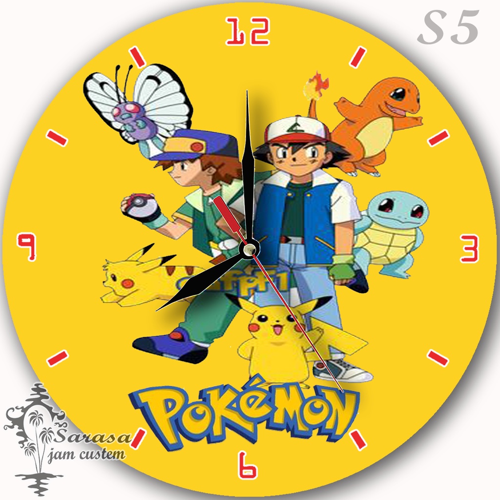 Pokemon CARTOON CUSTOM DINDNG CLOCK S5P | Shopee Malaysia
