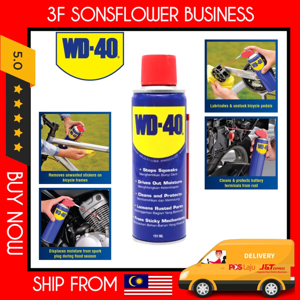 WD-40 Multipurpose Spray 191ml/ Multi-Use Product Anti Rust Spray/ Multi-Purpose Lubricant Spray ...