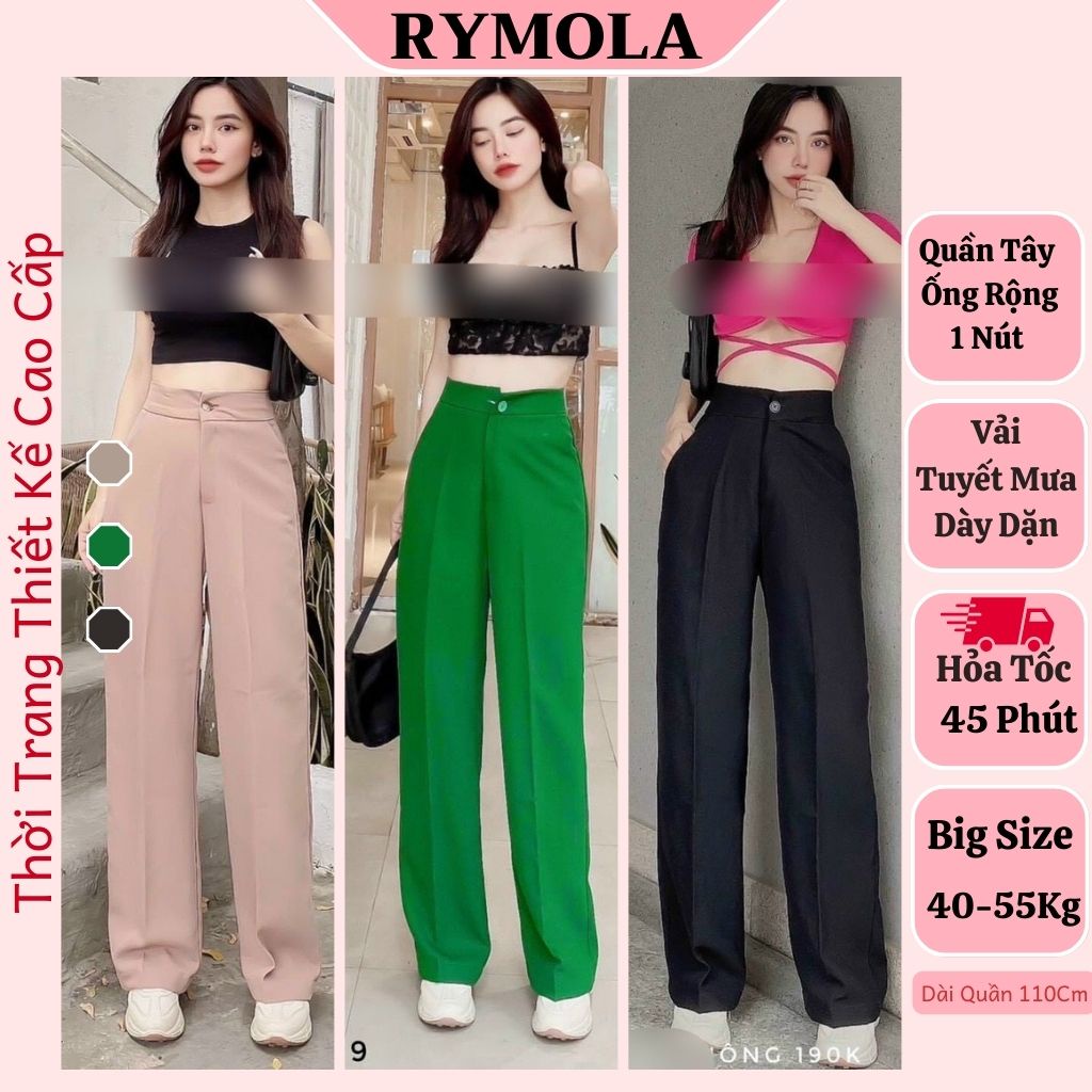 Rymola Wide Tube Pants 1 Button | Shopee Malaysia
